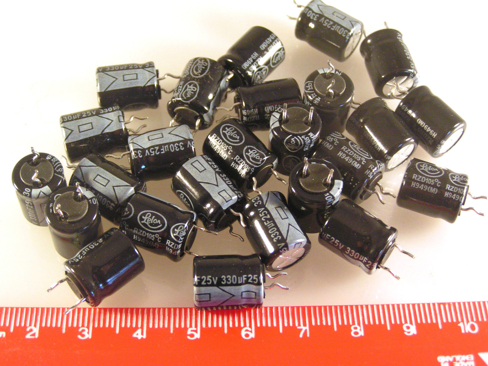 Lelon RZD Series Electrolytic Capacitor 330uf 25V 105'C 10 Pieces ...