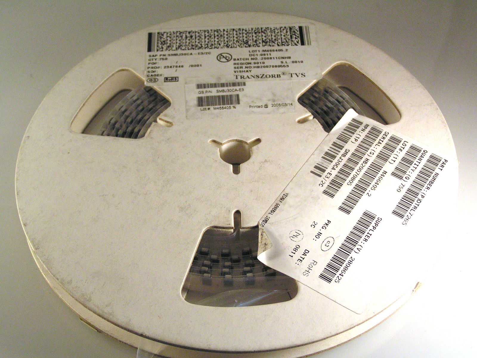 Vishay SMBJ30CA TransZorb Bidirect Transient Voltage Suppressor OM0182Y ...