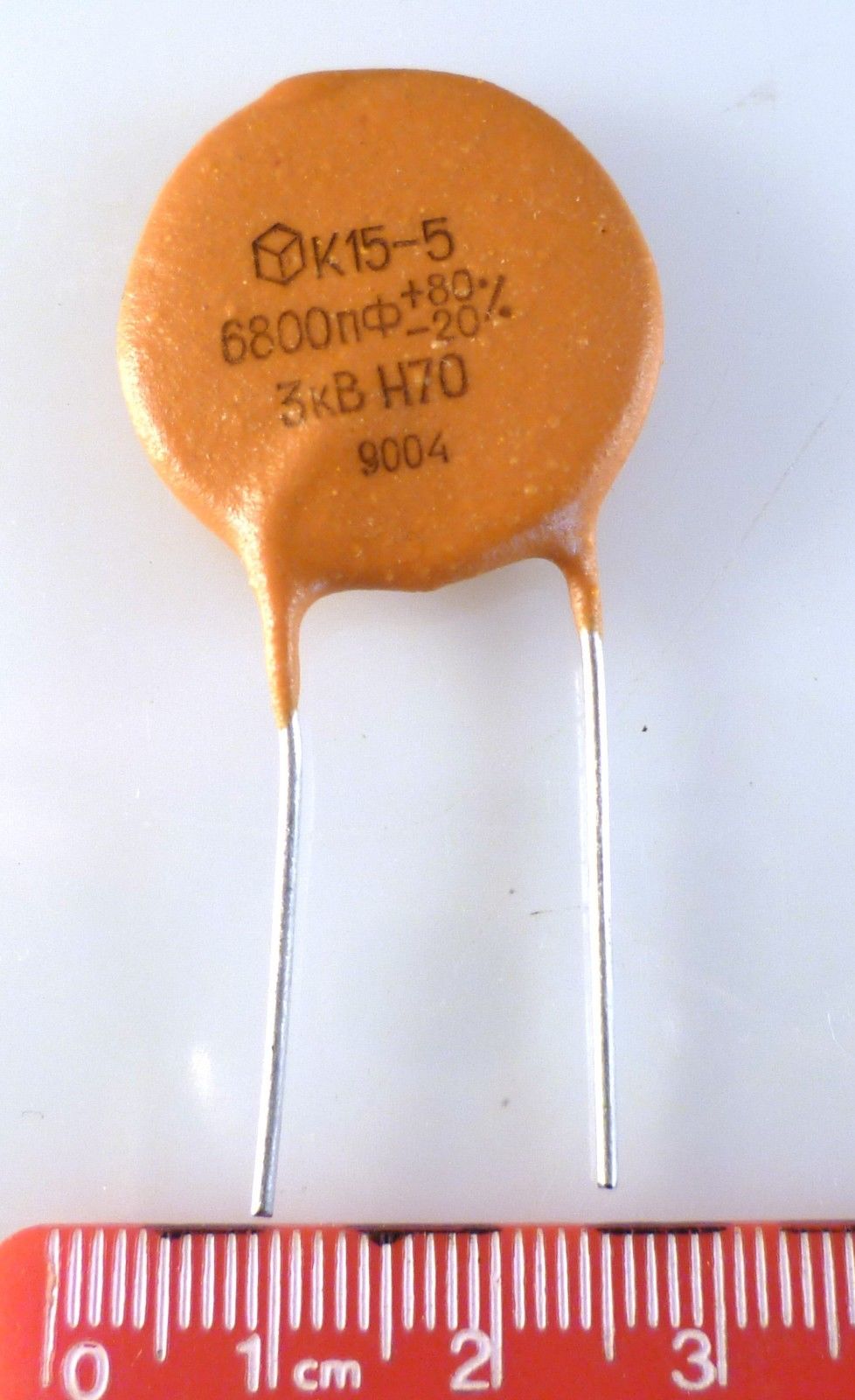 Elorg USSR K15-5-H70 6.8nF 6800pF Hi Voltage 3kV 3000V Ceramic ...