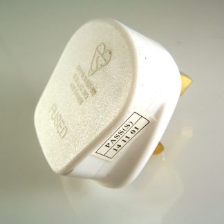 PMS UK White 3 Pin Plug 250V 13A Fuse Kite Mark/BS 1363/A OM1048 | Rich ...